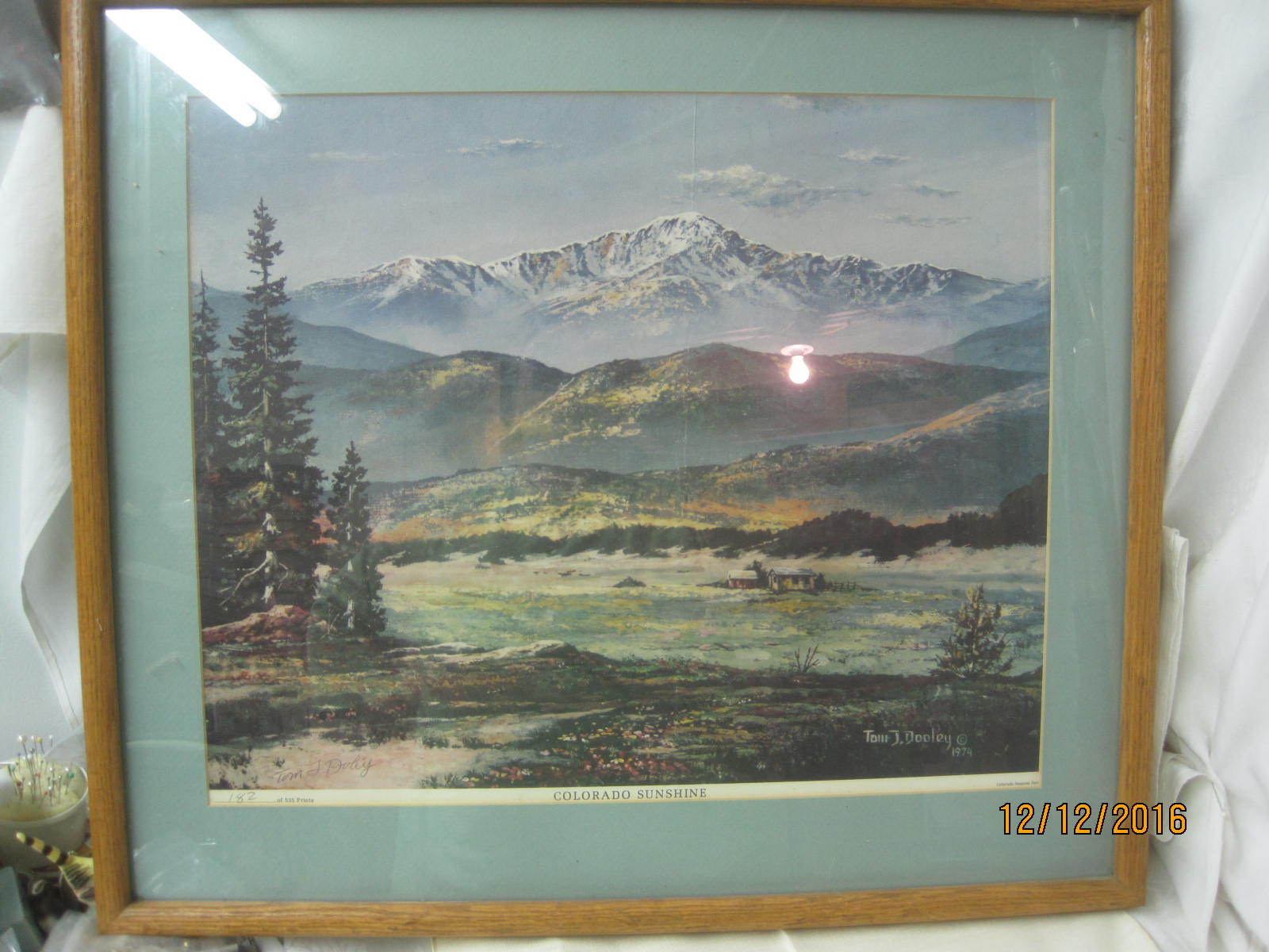 Vintage 1974 Tom J. Dooley Art Print Colorado Sunshine 182/535 signed ...