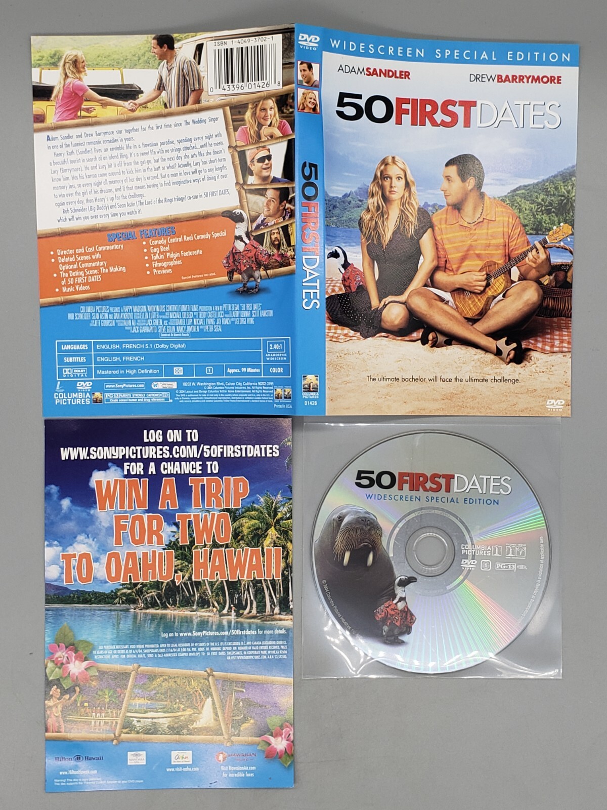 50 First Dates (DVD, 2004) No Case No Tracking 43396014268| eBay