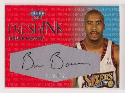 1999-00 BRUCE BOWEN ULTRA FRESH INK AUTO SAN ANTONIO SPURS 3-time ...