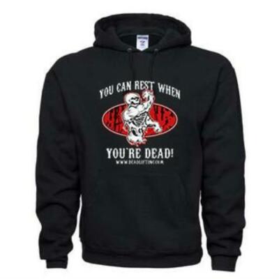 "YOU CAN REST WHEN YOU’RE DEAD" Hoodie Sweatshirt | eBay