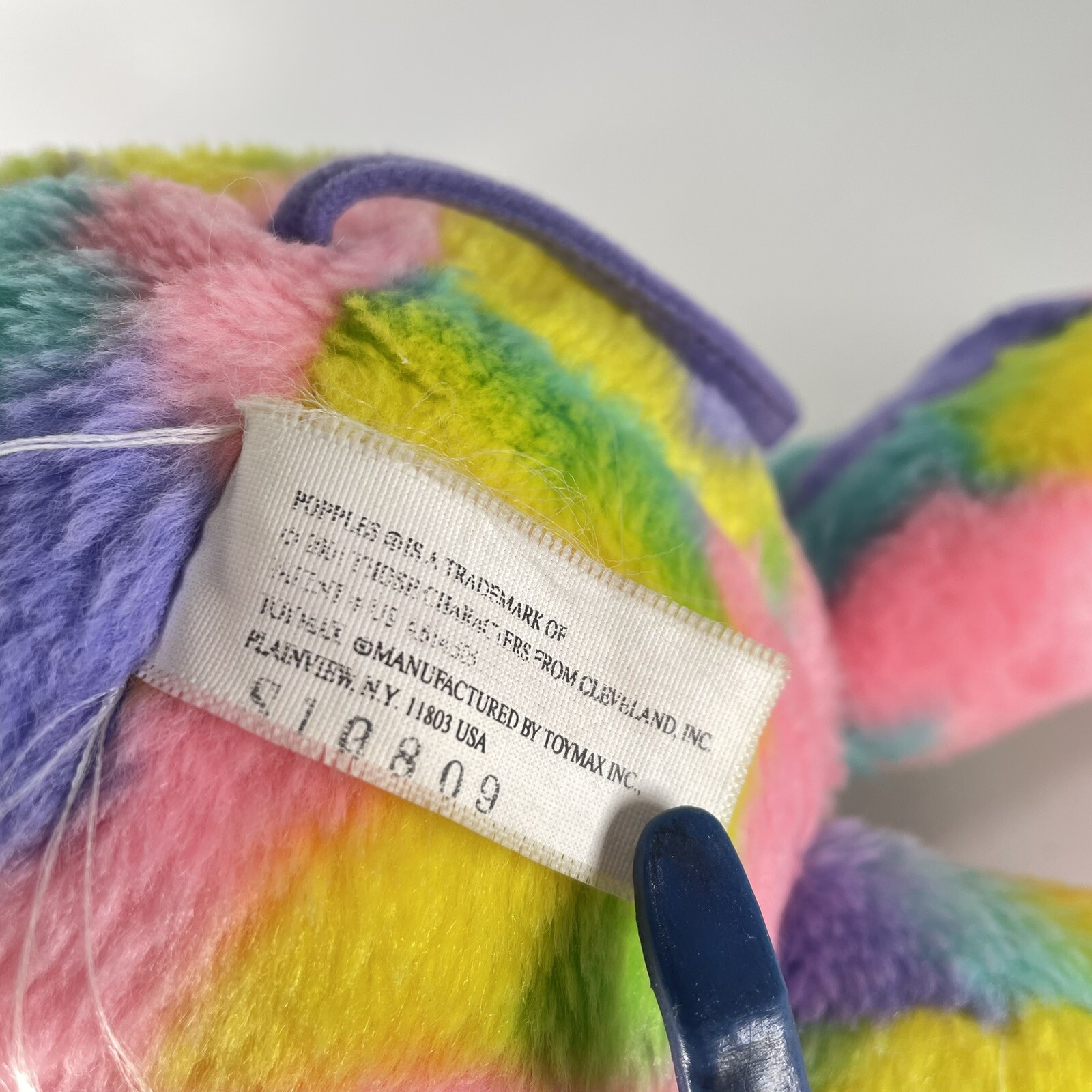 Vintage Popples Pixie Doodle Plush Tie Dye Rainbow Swirl Toymax 2001 ...