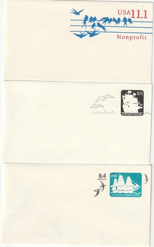 U. S. Stamped Envelopes 9 Different Non Profit Covers | eBay