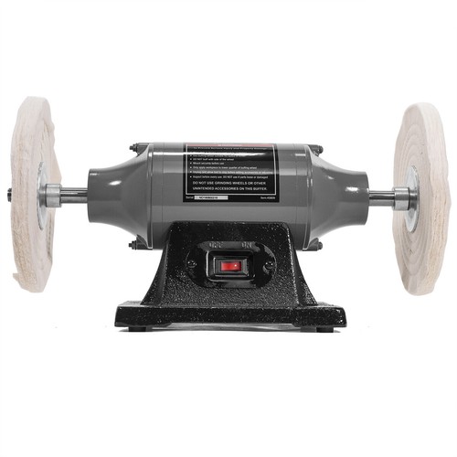 8 inch 3/4HP Electric Heavy-Duty Dual Buffer Bench Tabletop Polisher ...