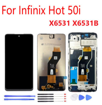 LCD Display Touch Screen Digitizer Assembly For Infinix Hot 50i X6531 ...