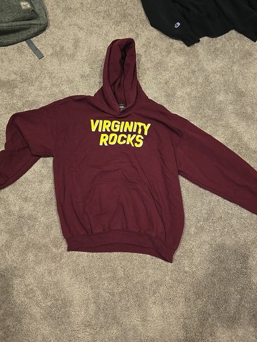 Danny Duncan Mens Virginity Rocks Sweatshirt Size M Maroon W/Yellow ...