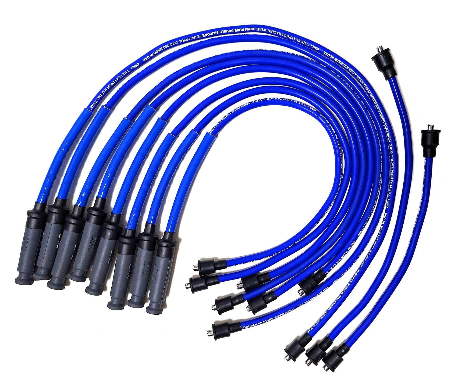 High Performance 10 mm Blue Spark Plug Ignition Wire Set 46237B | eBay