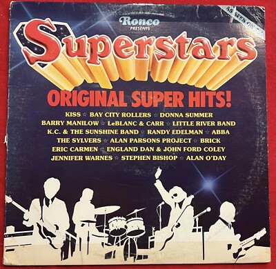Ronco Presents - Superstars Original Super Hits Vinyl Record 1978 R ...