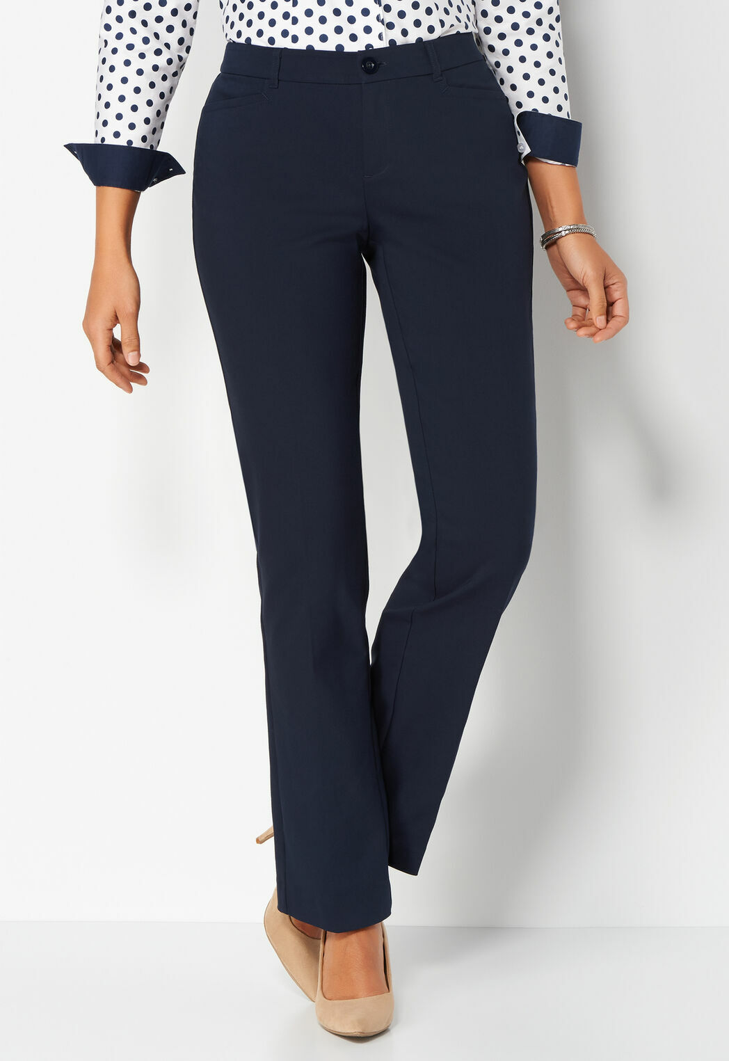 New! 4928 Petite Christopher Banks Shaped Fit Mid-Rise Pants, Many ...