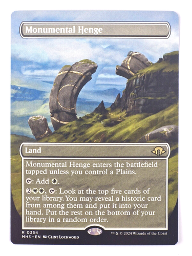 MTG Monumental Henge - Modern Horizons 3 [Borderless] NM- | eBay Australia