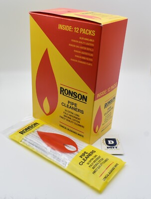 RONSON PIPE EXTRA LONG WHITE PIPE CLEANERS NATURAL COTTON BLEACH WHITE ...