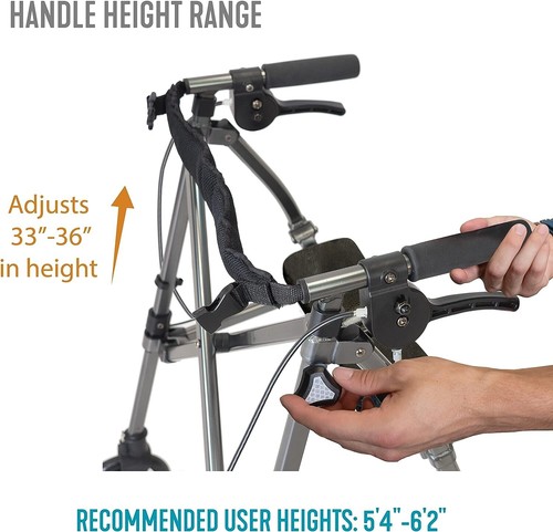 Able Life Space Saver Rollator - Regal Rose (4250-RR) for sale online ...