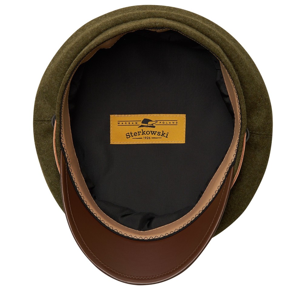 Sterkowski DANUBE MOD 1 Wool Fiddler Cap Peaked Vintage Elegant Mens ...