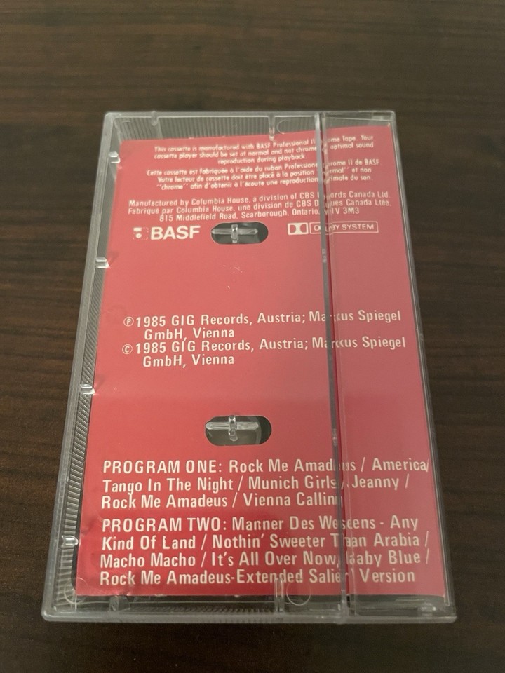 Falco, Falco 3 Cassette Tape, Rock Me Amadeus, 1985 GIG Records. | eBay