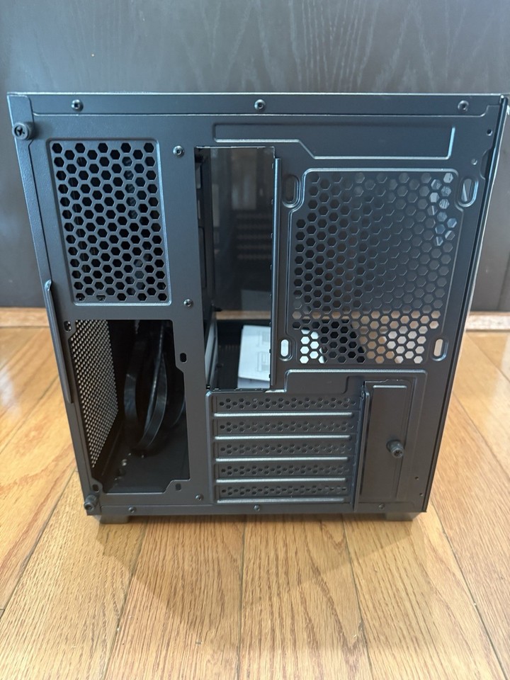 AIGO 275P Gaming PC Case – Black-Tempered Glass Case for M-ATX & ITX ...