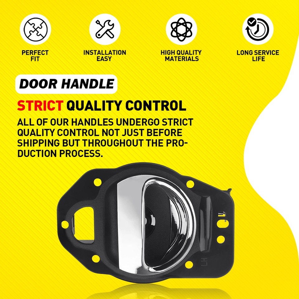 Door Handle Inside Chrome Interior Front or Rear Left LH for 2006-11 ...