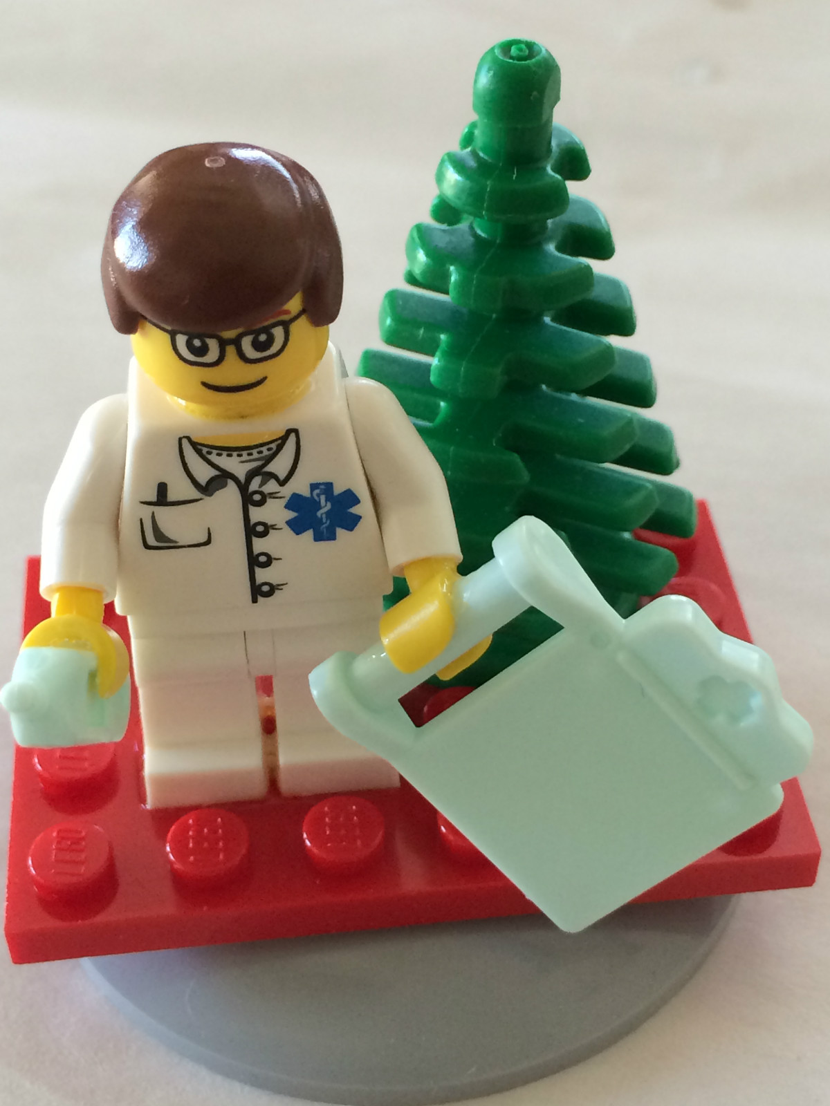 *NEW* Lego Minifig MALE NURSE Hanging CHRISTMAS ORNAMENT THERMOMETER ...