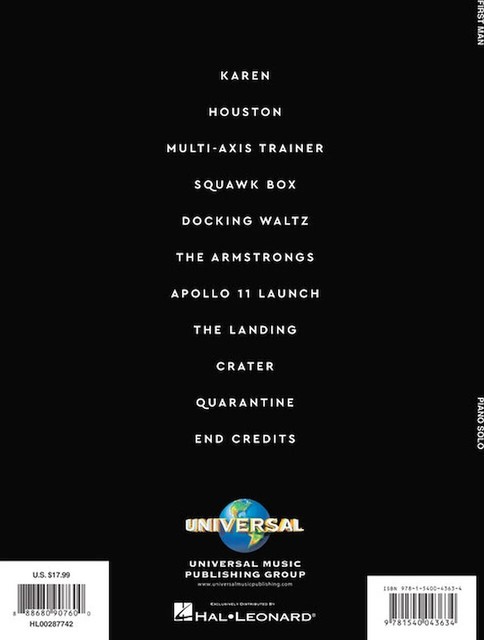 First Man Music From The Motion Picture Soundtrack - Piano Solo ...