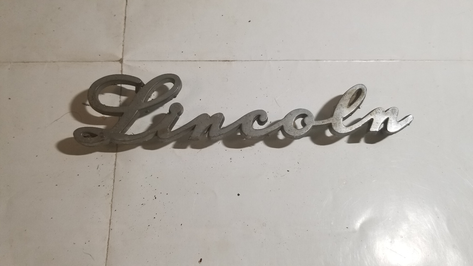 Original 1949 Lincoln Script Emblem X0-576 Qty 1 | eBay