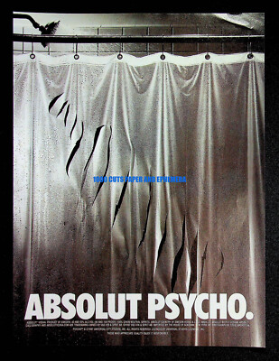 Absolut Psycho Vodka 1998 Trade Print Magazine Ad Alcohol Poster ADVERT ...