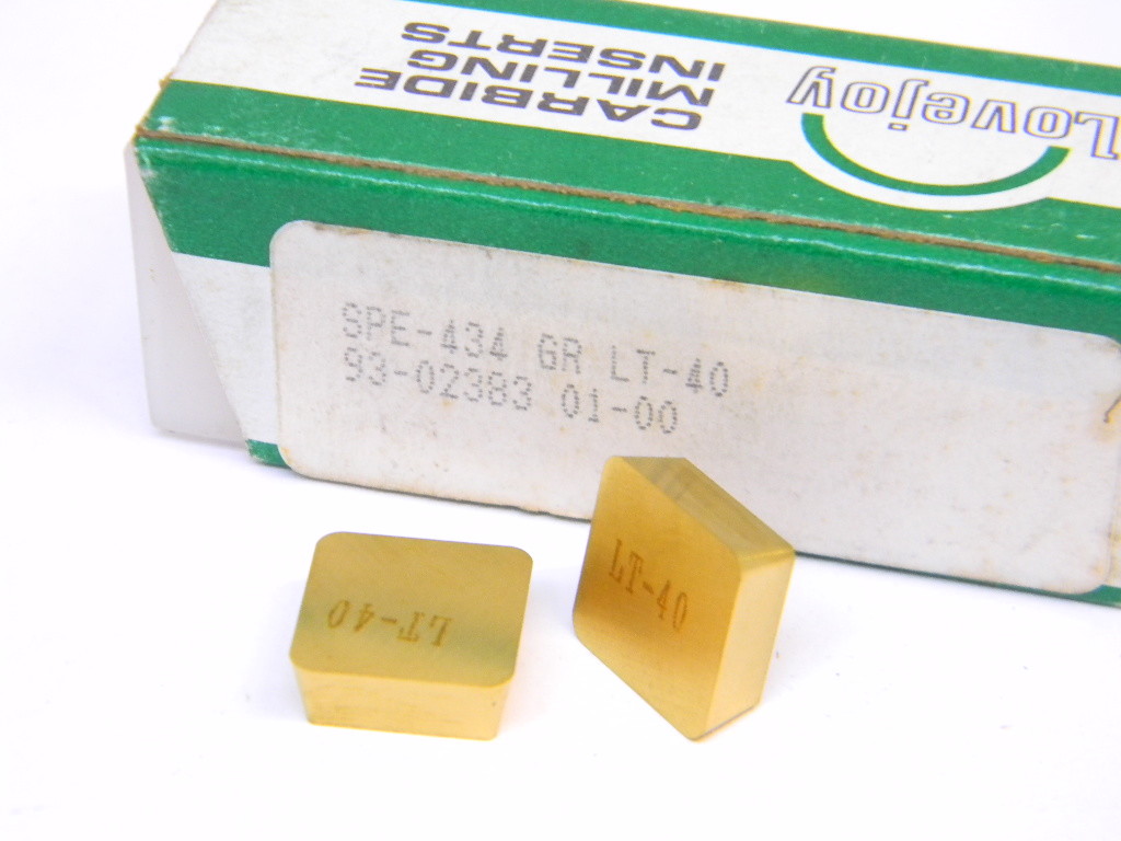 NEW SURPLUS 10PCS. LOVEJOY SPE 434 GRADE: LT40 CARBIDE INSERTS | eBay