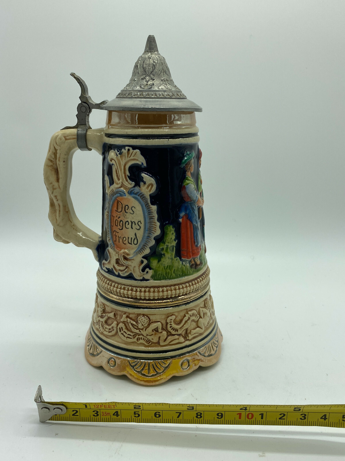 WEISBADEN BEER STEIN JAGER FREUD DIE GRIINE HEID GERMANY - munimoro.gob.pe