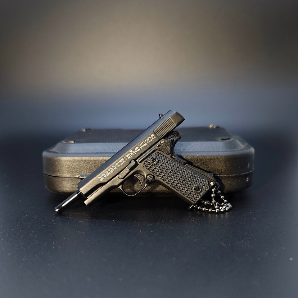 1911 Keychain,Metal Gun Keychain Mini Pistol Keychain for Man,Son ...