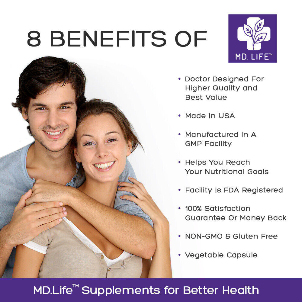 MD.Life L-Methylfolate 1 mg. 90 - Capsules- 5-MTHF Folate Supplement | eBay