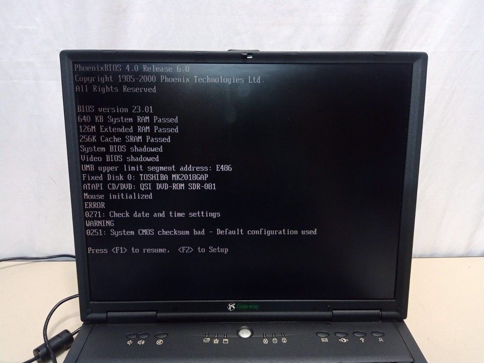 Vintage Gateway Solo 9500 Laptop Pentium III 745MHz 128MB RAM 20GB HDD ...