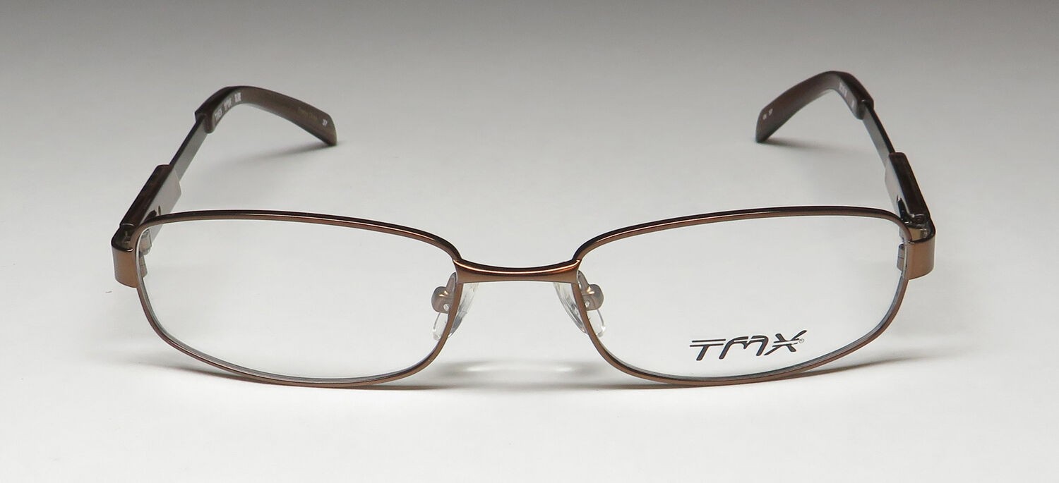 NEW TIMEX TMX SLIDE EYEGLASSES BR MENS METAL & PLASTIC FULL-RIM OVAL ...