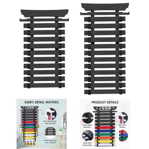 Wood Karate Belt Display Rack Medal Hanger for Judo Martial Arts Sports ...