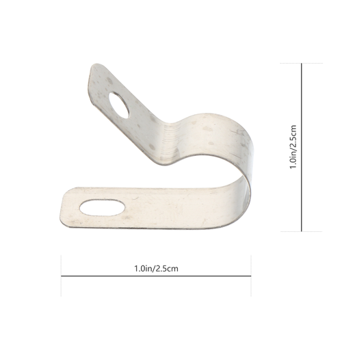 2 Pieces Cable Fasteners Type Clamp Metal Stainless Steel Wire Clips ...