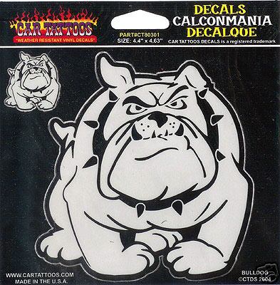 ⭐CAR TATTOOS DECALS "BULLDOG" WITH SPIKED COLLAR | eBay