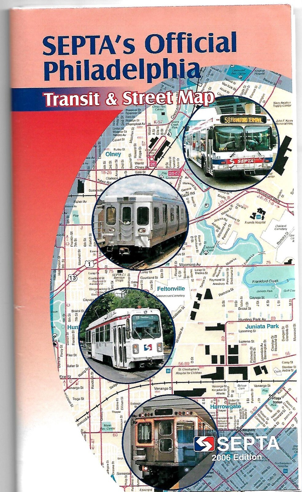SEPTA'S OFFICAL PHILADELPHIA TRANSIT AND STREET MAP DATED 2006 | eBay
