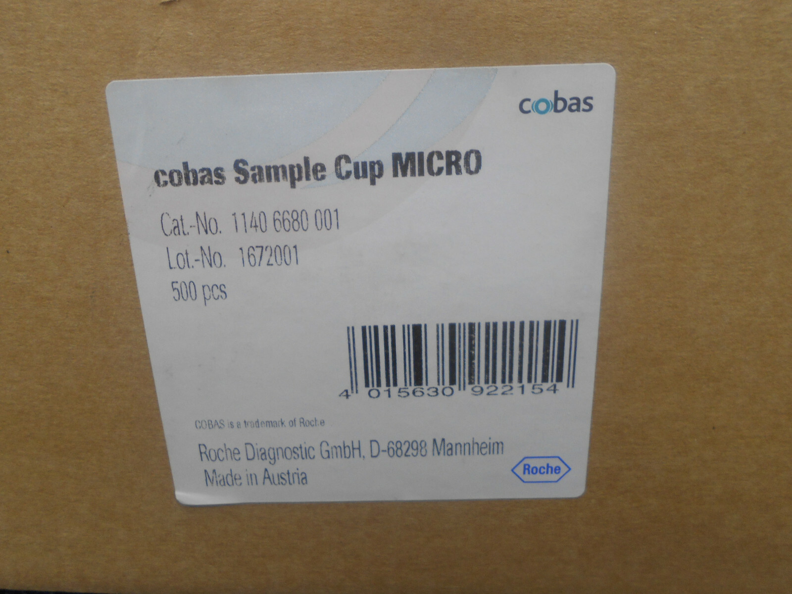 ROCHE DIAGNOSTICS COBAS 11406680001 MICRO SAMPLE CUP 448CT | eBay