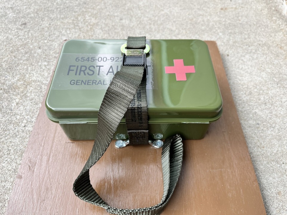 Military Vehicle First Aid Kit + Mounting Straps CUCV M35A2 Jeep M ...