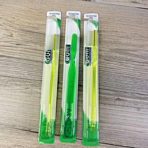 3 x Butler GUM 311 Classic Slender (3 rows) Soft straight Toothbrush | eBay