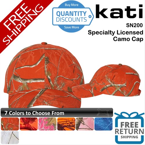 🔥 Kati Men Specialty Licensed Camo Cap Hat Six-panel, Mid-profile Blend ...
