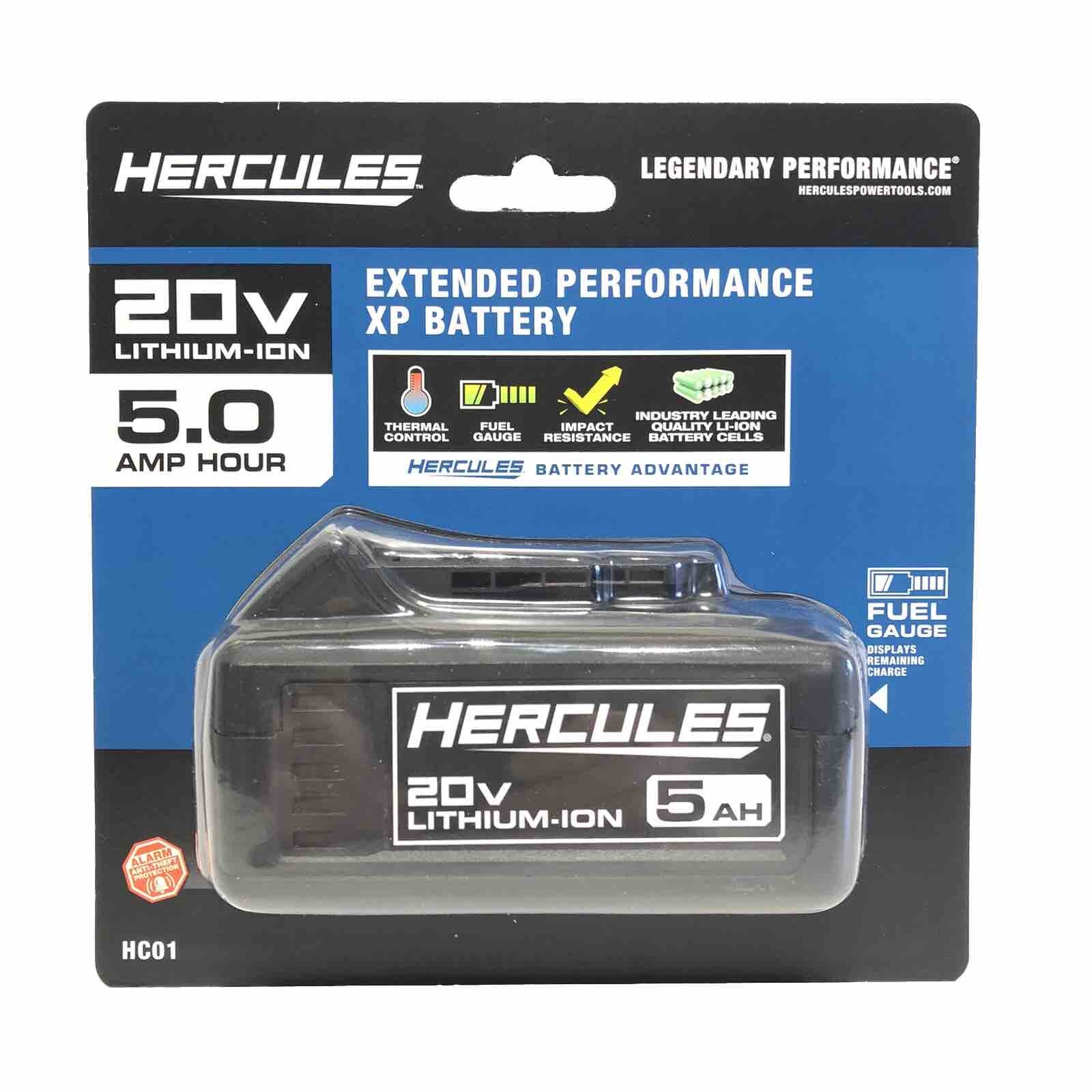 Hercules 20V Lithium-ion 5.0Ah Battery Pack HC01 for sale online | eBay