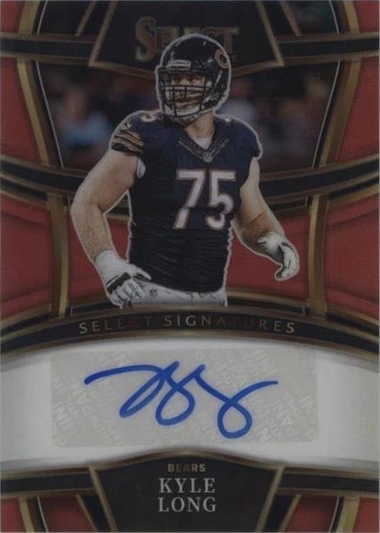 2022 Panini Select - Select Signatures Red Prizm #SSP-KYL Kyle Long /75 ...