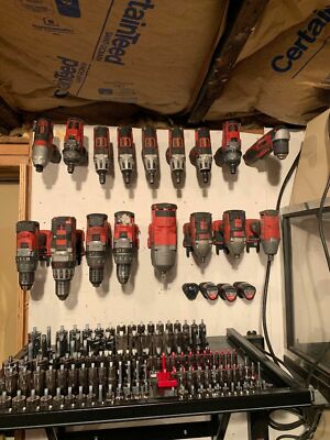 5x Heavy Duty Milwaukee M18 Power Tool Slide-On Slot Storage Mount ...