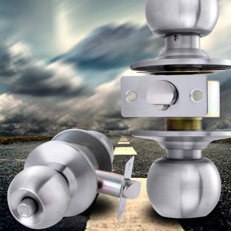 Stainless Steel Ball Knobs Door Handle Privacy Passage Lock Entrance ...