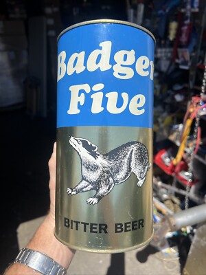 Vintage BADGER Five 5 Bitter - EMPTY Party Beer Can - England - Clean ...