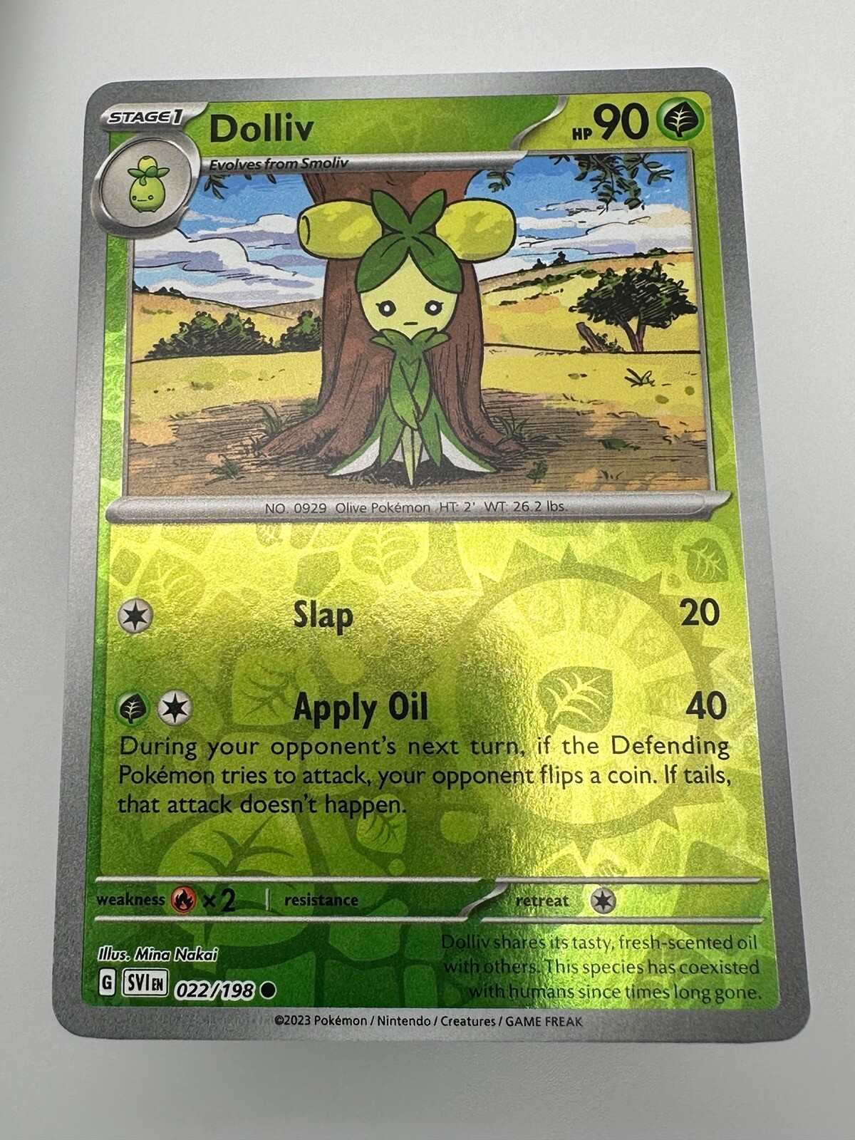 Pokemon TCG Card Scarlet & Violet 022/198 Reverse Holo Dolliv | eBay UK