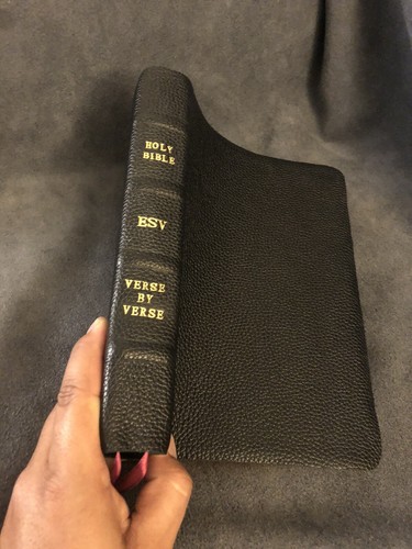 ESV ENGLISH STANDARD VERSION verse by verse reference Bible Soft Black ...