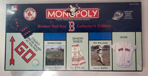 SEALED see Note 2000 Boston Red Sox Monopoly Collector’s Edition Parker ...