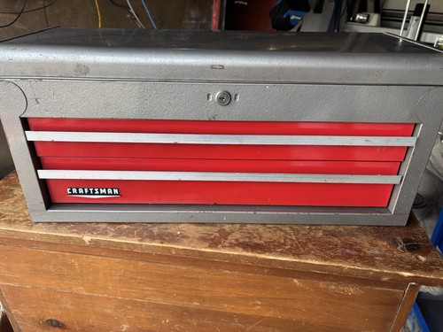 1974 Vintage Craftsman 2 Drawer Tool Box with key. Made in USA | eBay