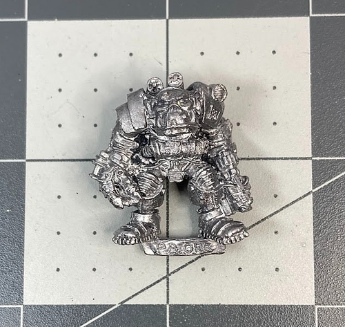 Vintage Warhammer 40K SPACE ORK BOY COMMANDER metal Rogue Trader GW 80s ...
