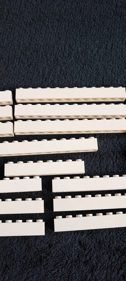 LEGO 100g White Bricks Building Blocks 1x Mixed Pieces Bundle Lot 1x4 ...