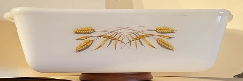 Vintage Anchor Hocking Fire King Wheat Pattern Casserole | eBay