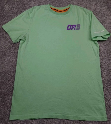Mclaren T Shirt Mens Medium Green F1 DR3 Formula 1 Daniel Ricciardo ...